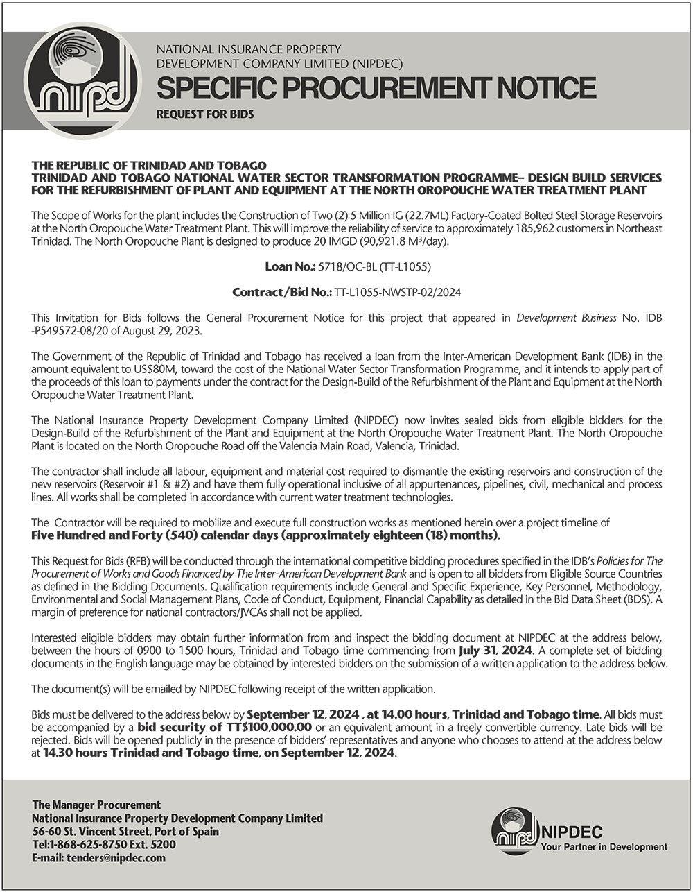 NIPDEC – Your Partner in Development