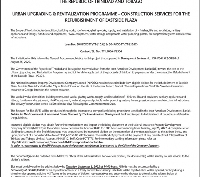Public Tender – NIPDEC